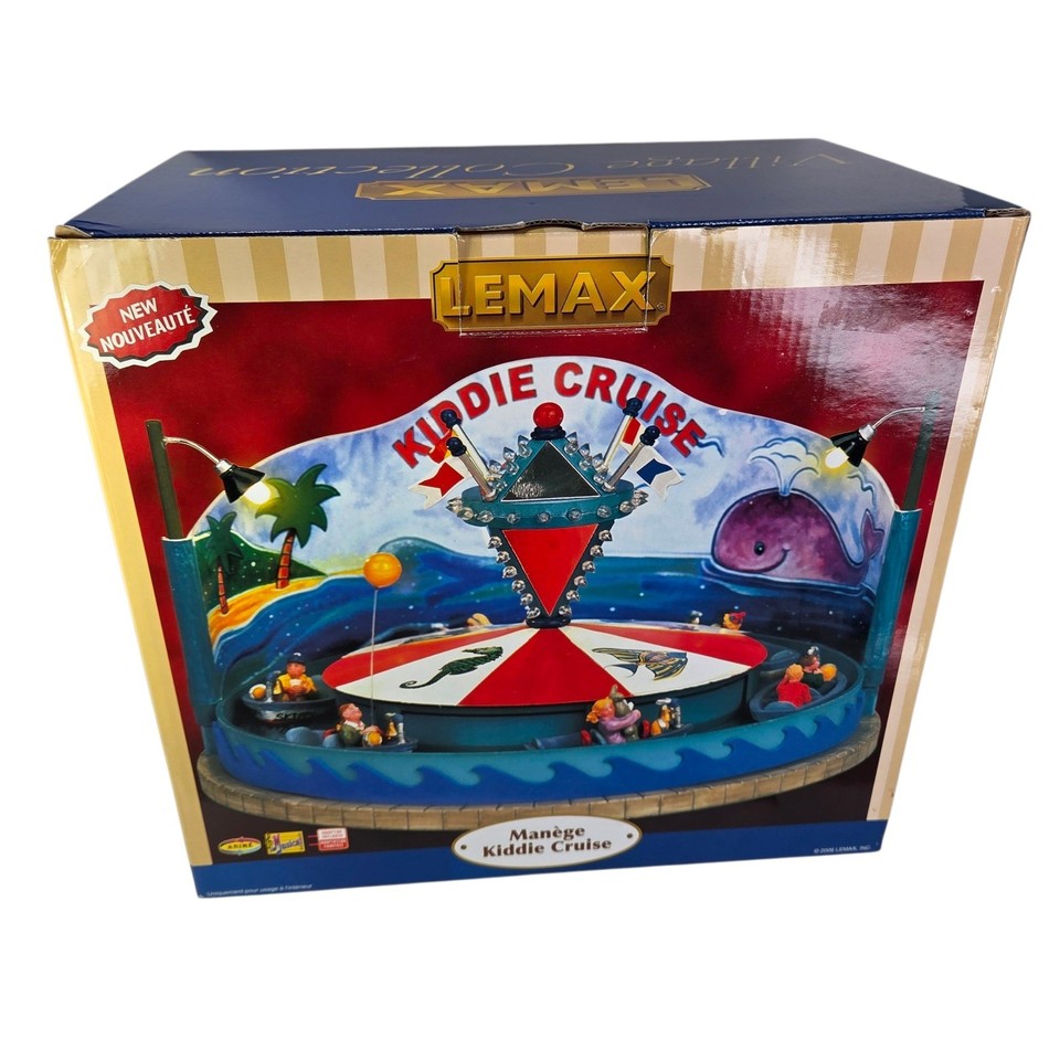 Lemax Kiddie Cruise Ride 64490 Carnival Xmas Village Boats In Box ...