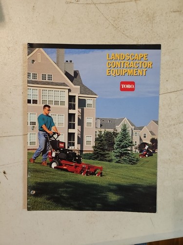 1996 Toro Landscape Contractor Equipment Dealers Sales Brochure Catalog ...