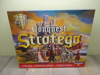 Stratego Conquest Board Game Playmonster Castles King War 100% Complete ...