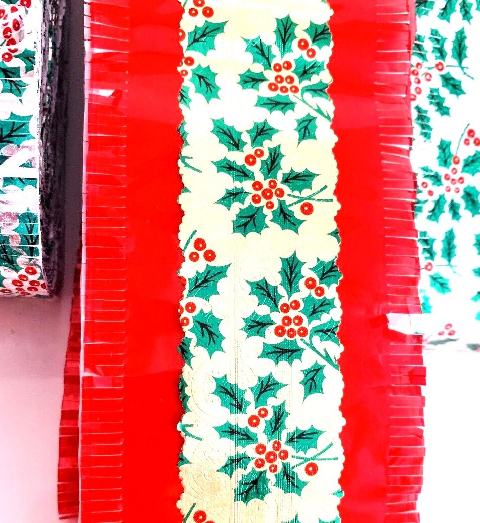 CHRISTMAS CAKE FRILL Festive Ribbon Frills Banding Xmas Choose Design ...