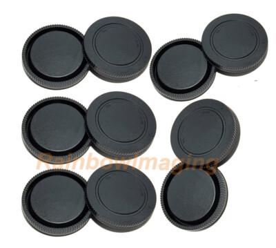 (5 Pcs ) Lens Rear Caps & Body Protective Censor Cover for Sony E-Mount ...