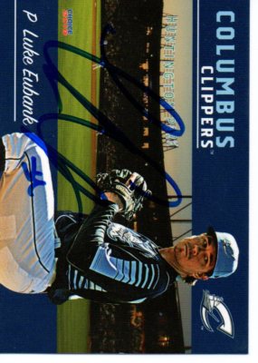 Luke Eubank 2018 Columbus Clippers Signed Card | eBay