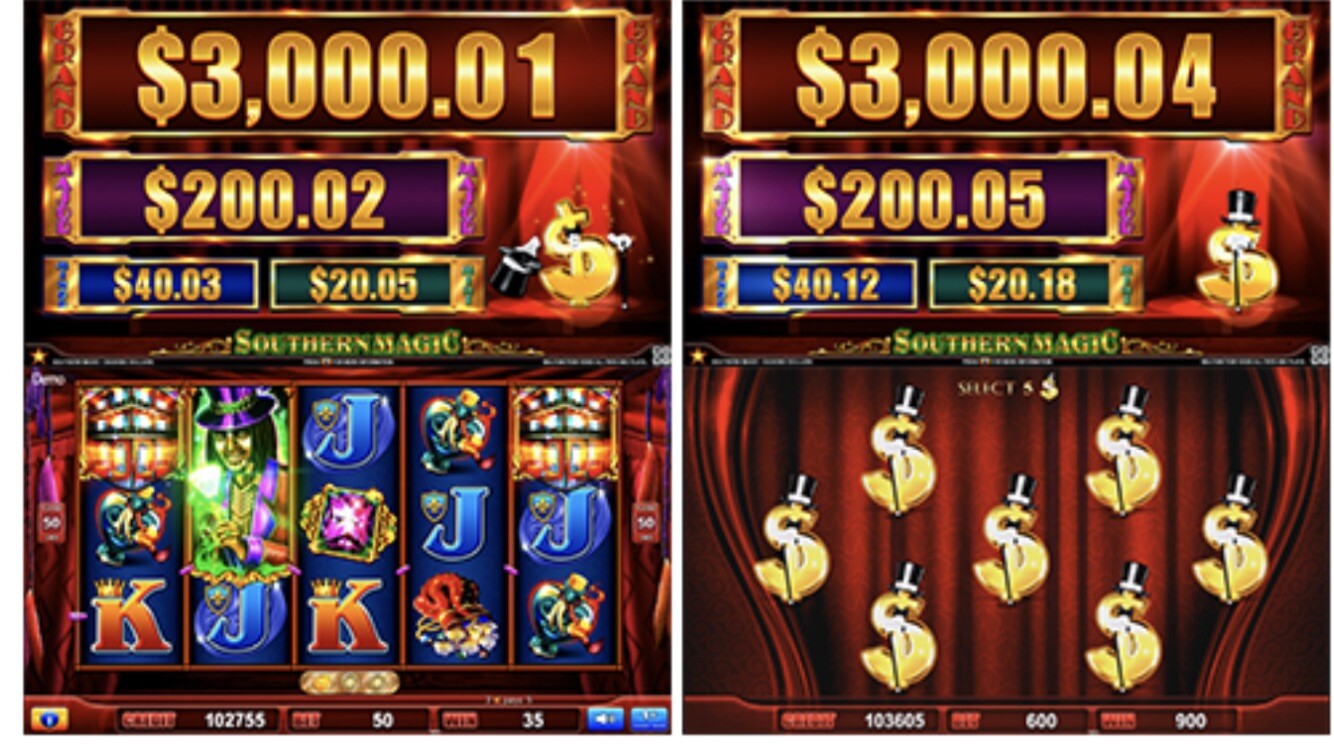 SG Light and Wonder Dashing Dollars Southern Magic Slot Machine ...