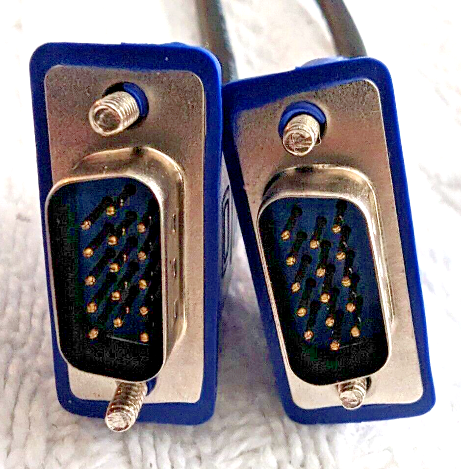 VGA to VGA Cable 6 Feet VGA to VGA Monitor Cable 1080P Full HD 2PK Male ...