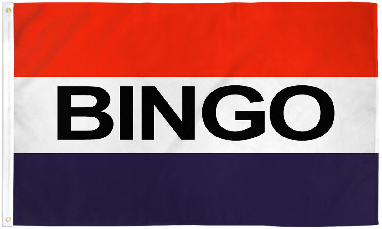 Bingo Flag 3x5ft Bingo Hall Banner Sign Red White Blue Bingo Flag | eBay