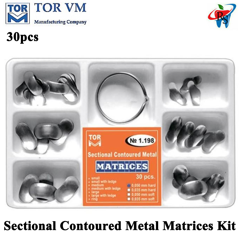 Dental TOR VM Set of Sectional Contoured Metal Matrix Kit - 30 pcs | eBay
