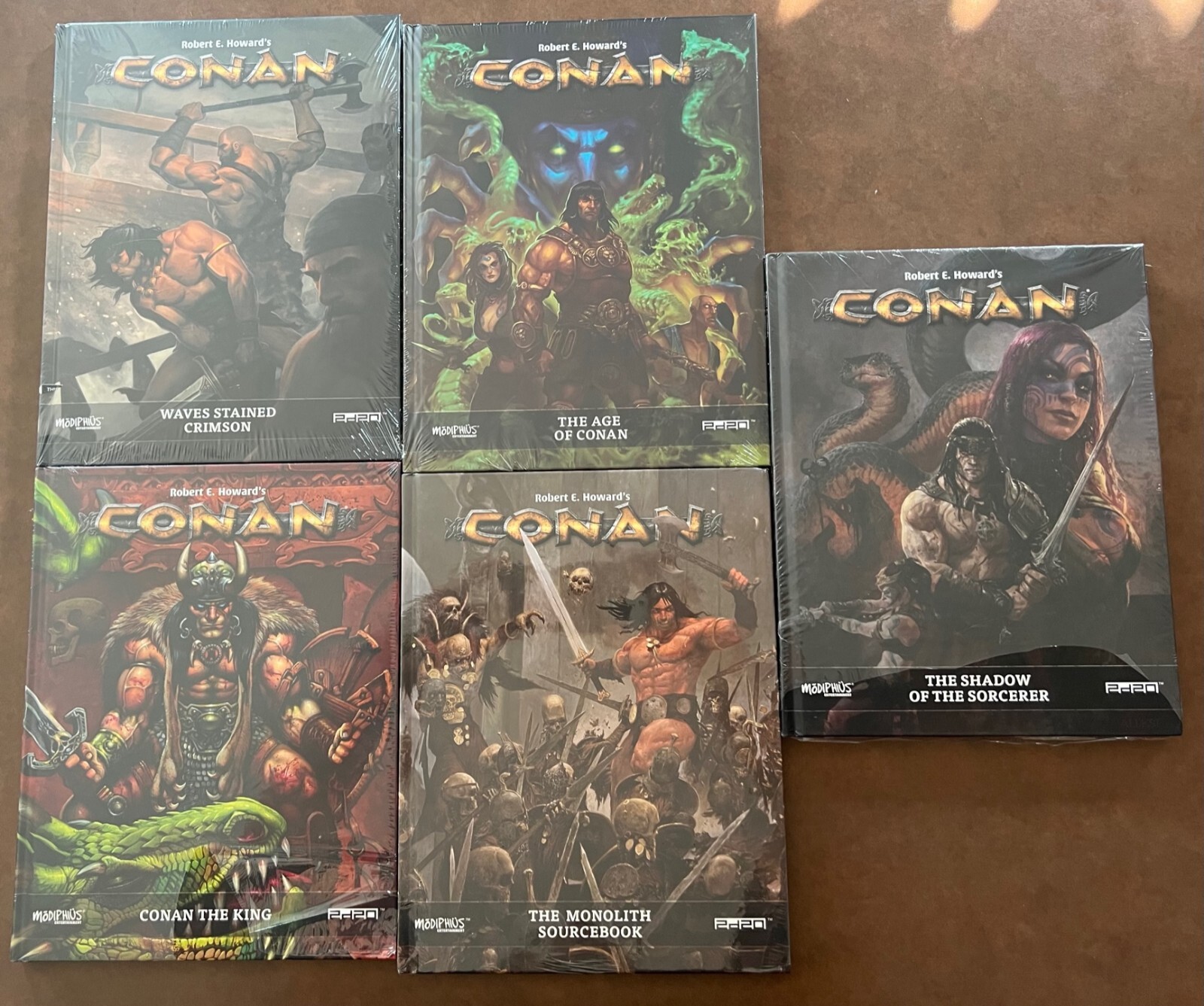 New 5 Modiphius CONAN Hardcover RPG Roleplaying Book Lot with Free ...