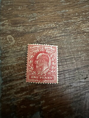 1902 Great Britain King One Penny Red Postage Stamp Vintage | eBay UK