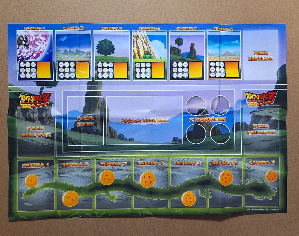 Dragon Ball Z Scouters Card Game With Game Paper Mat and 2 Transparent ...