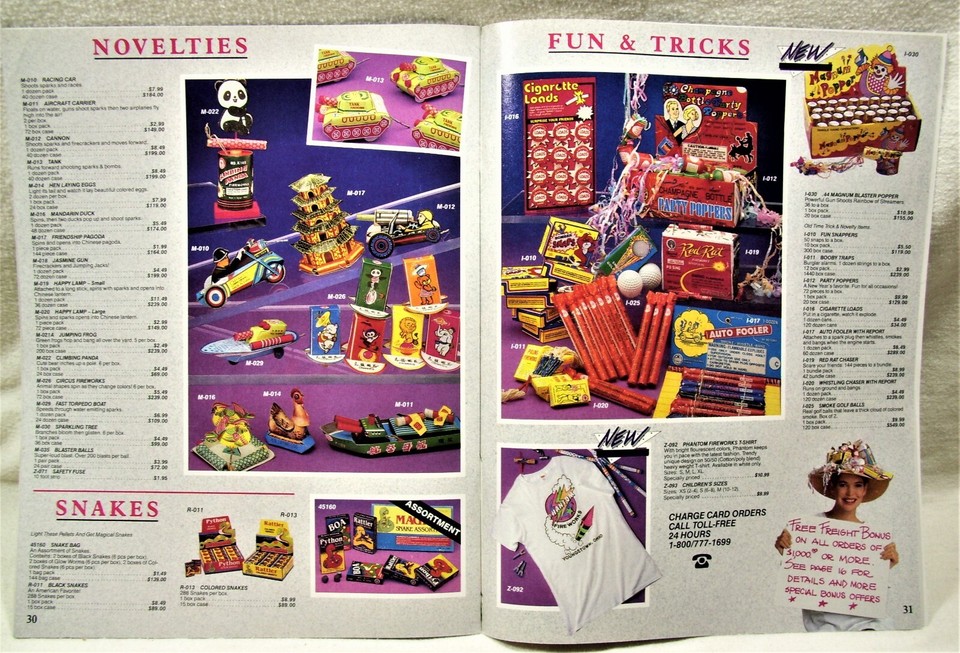 Vintage ☆ 1990 ☆ Phantom ☆ Fireworks ☆ Collector's Edition ☆ Catalog ...