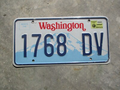 Washington Disabled Vet license plate # 1768 | eBay