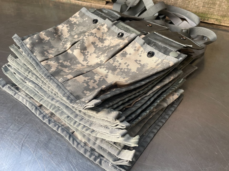 -LOT of 2- Military 6 Magazine Bandoleer MOLLE II Mag Ammunition Pouch ...