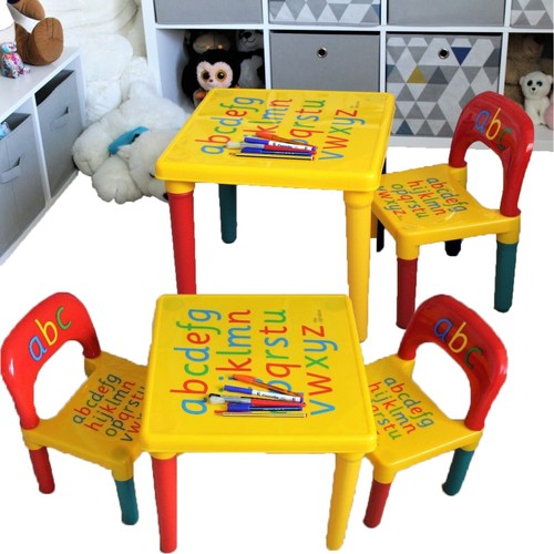 ABC Fun Set: Alphabet Children's Plastic Table and Chair - Perfect Gift ...