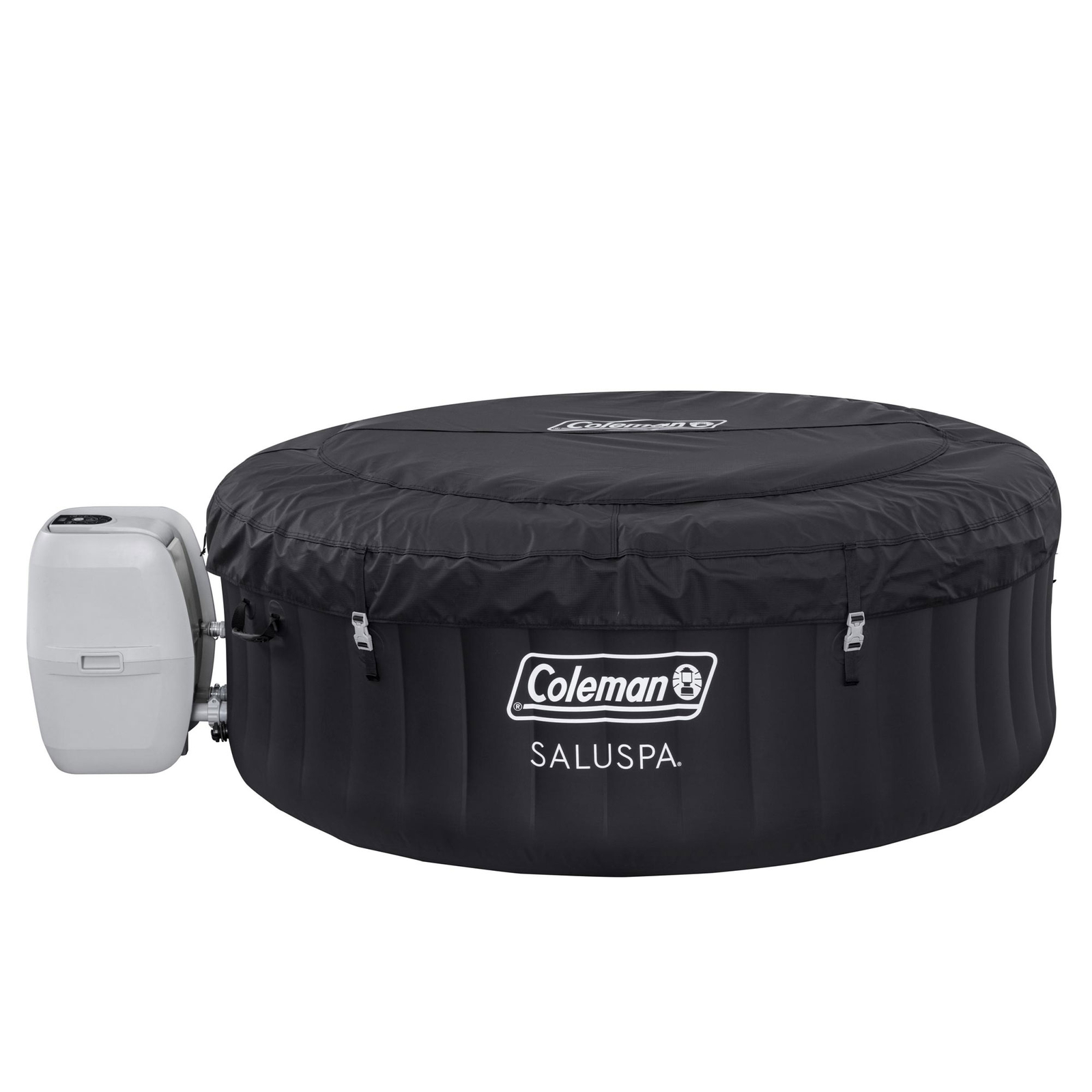Coleman 71" x 26" Portable Inflatable Spa 4-Person Hot Tub Black (Open ...