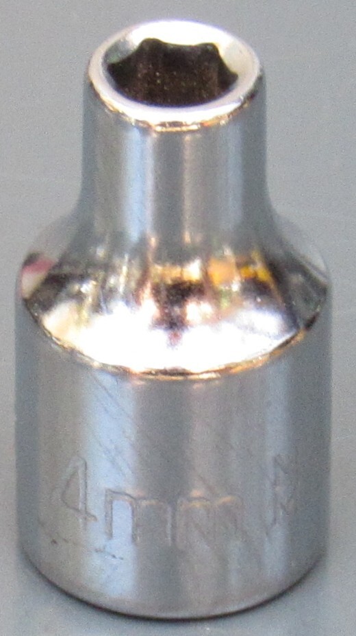 MASTER MECHANIC, 1/4" DRIVE SHALLOW SOCKET, 4MM, 6 PT, M1004M | eBay