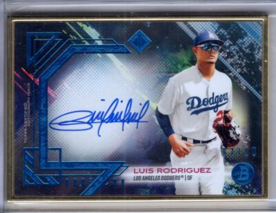 2021 Bowman Transcendent Auto LUIS RODRIGUEZ Gold Framed AUTOGRAPH 07/ ...