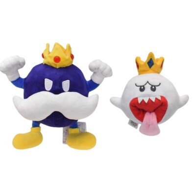 Super Mario Bros King Boo Ghost or King Bob-omb Plush Doll Stuffed Soft ...