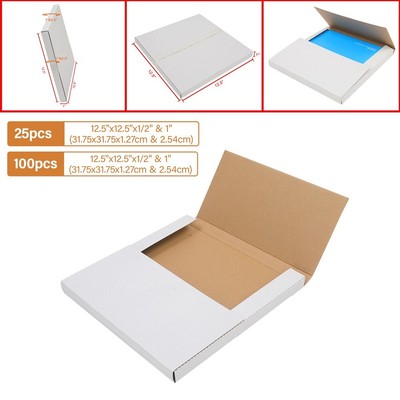25/100X LP Premium Record Album Mailers Book Laser Disc Box 12.5"x12.5 ...