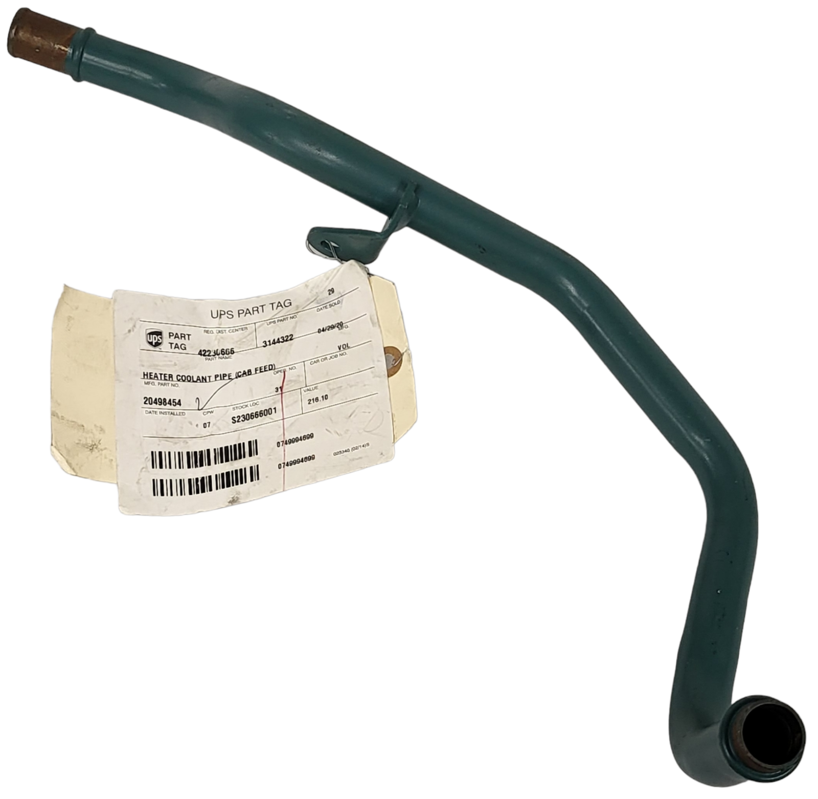 NEW OEM Volvo FM12 Truck 20498454 Heater Coolant Pipe (Cab Feed) | eBay