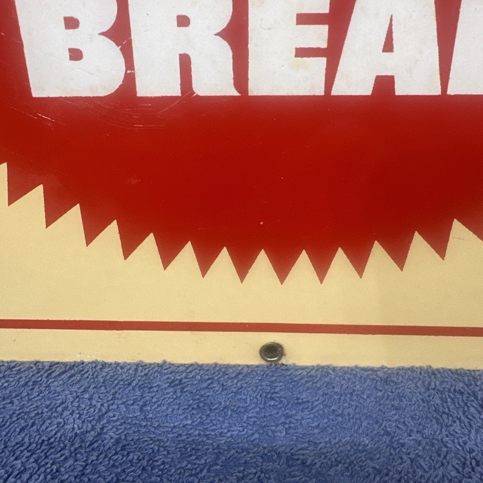 ANTIQUE 1930’S BOND FRESH BREAD PORCELAIN SIGN 19” X 14” GENERAL BAKING ...