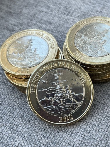 2015 The First World War WW1 1914-1918 NAVY £2 TWO POUND COIN UK ...