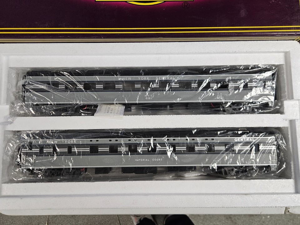 MTH Premier New York Central 2-car 70’ ABS Passenger Set 20-6654 LNIB ...