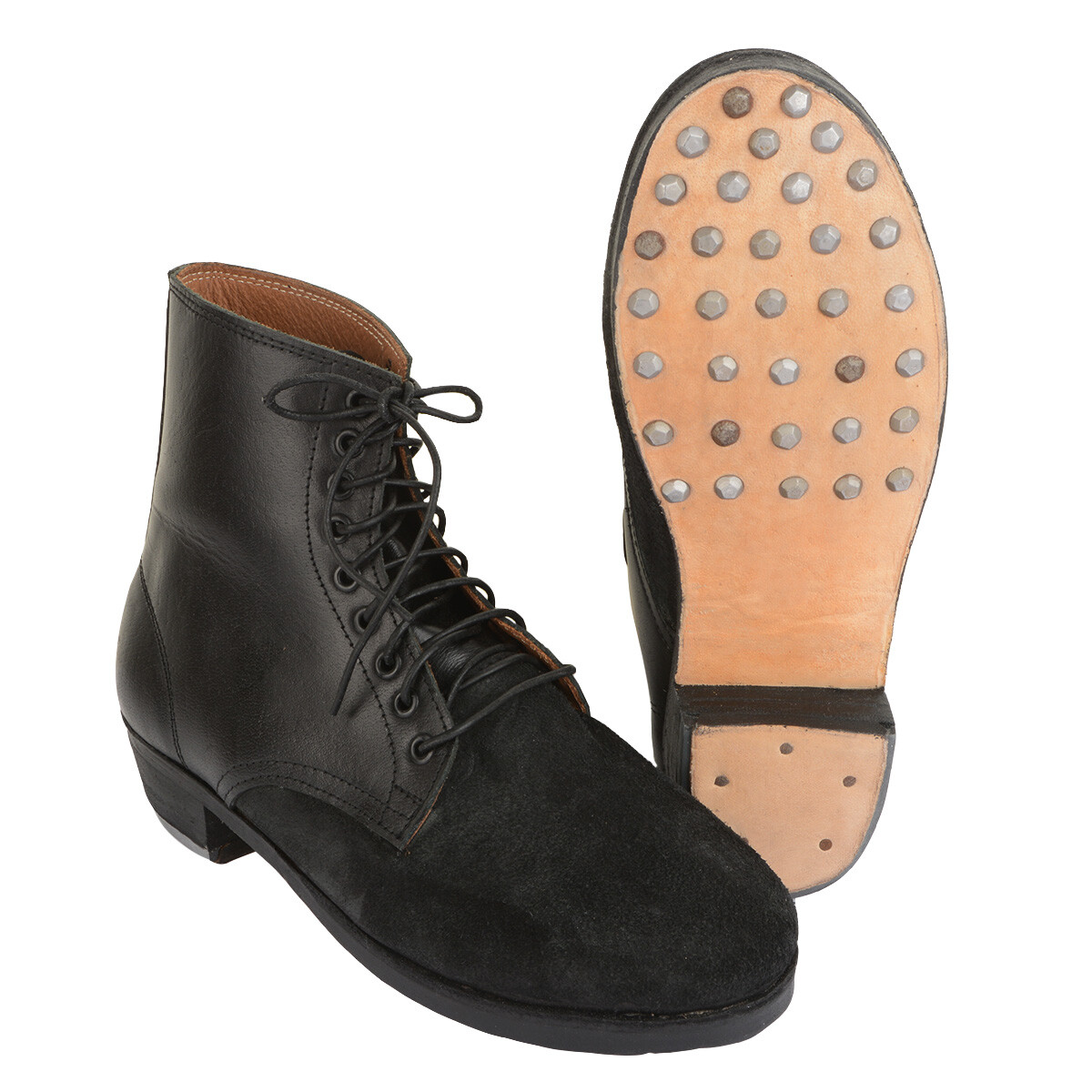 WW2 German M43 Low Boots - WW2 Repro Army Military Hobnail Leather All ...