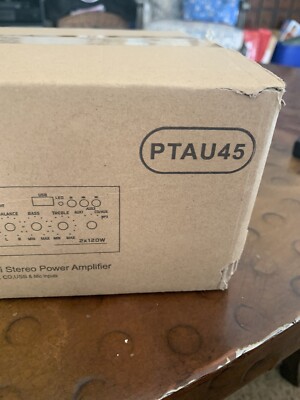 Pyle PTAU45 Mini 2x120 Watt Stereo Power Amplifier with USB-CD-AUX ...