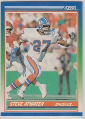 1990 Score #107 Steve Atwater Denver Broncos Arkansas Razorbacks HOF | eBay