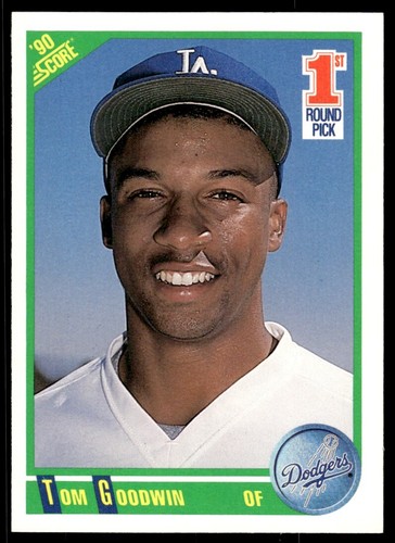 1990 Score Baseball Card Tom Goodwin Rookie Los Angeles Dodgers #668 | eBay
