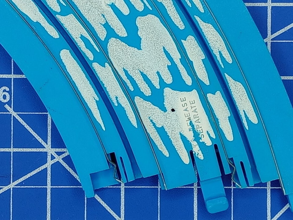 Marchon Sky Fighters Blue Slot Car Track 12 in curve | eBay