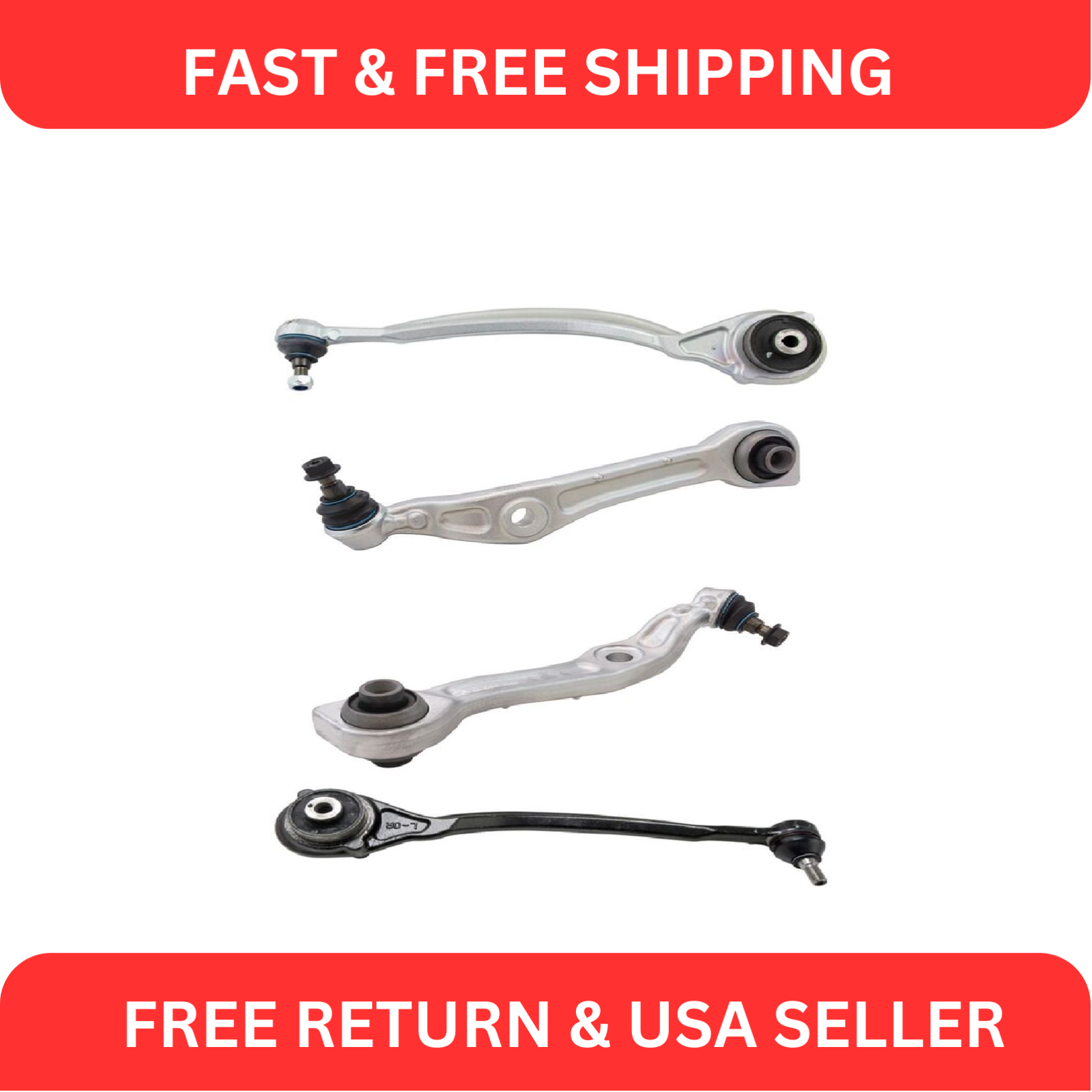 4 Piece Front Lower Forward & Rearward Control Arm Kit for MB W216 W221 ...