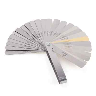 32 Blade Feeler Filler Gauge Spark Plug Gap Metric Imperial Measuring ...