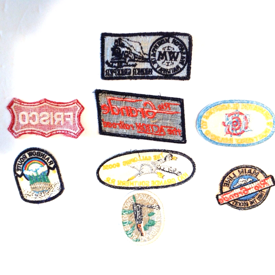 Authentic Railroad Patches Embroidered Lot of 8 | eBay