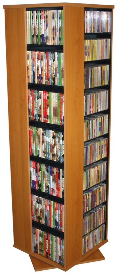 1160 CD 560 DVD Floor Spinner Storage Tower DVD CD Rack - NEW | eBay