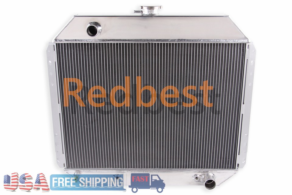 4Row Radiator&Shroud&Fan For 66-79 Ford Bronco F100 F150 F250 F350 ...