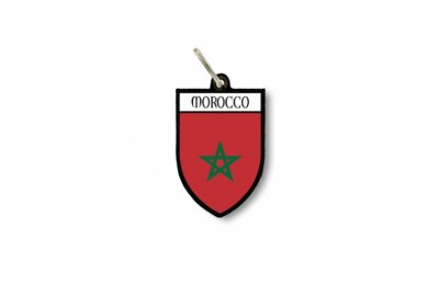 keychain key chain ring flag national souvenir shield morocco | eBay
