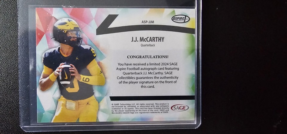 jj mccarthy autograph Rc | eBay