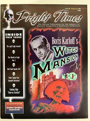 FRIGHT TIMES ISSUE #6 HAUNTED ATTRACTION/HOUSE AMUSEMENT PARK DARK RIDE ...
