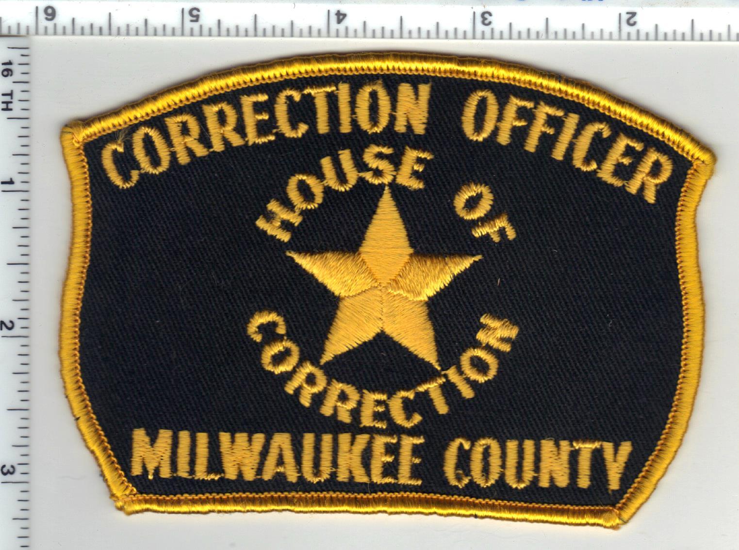 Milwaukee County House of Correction (Wisconsin) 1st Issue Officer ...