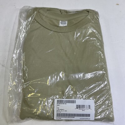 3 Pack Tan SAND T-Shirt Large Moisture Wicking Poly Army Shirt Military ...