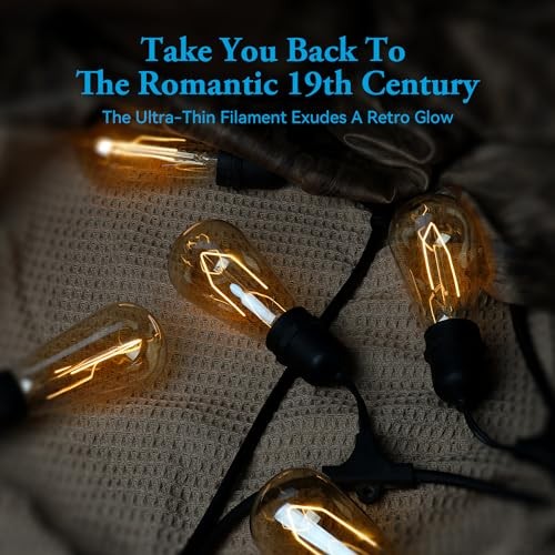 LED Edison Bulb Equal 25w Vintage Pack of 6 Tubular 2000k Soft Yellow ...