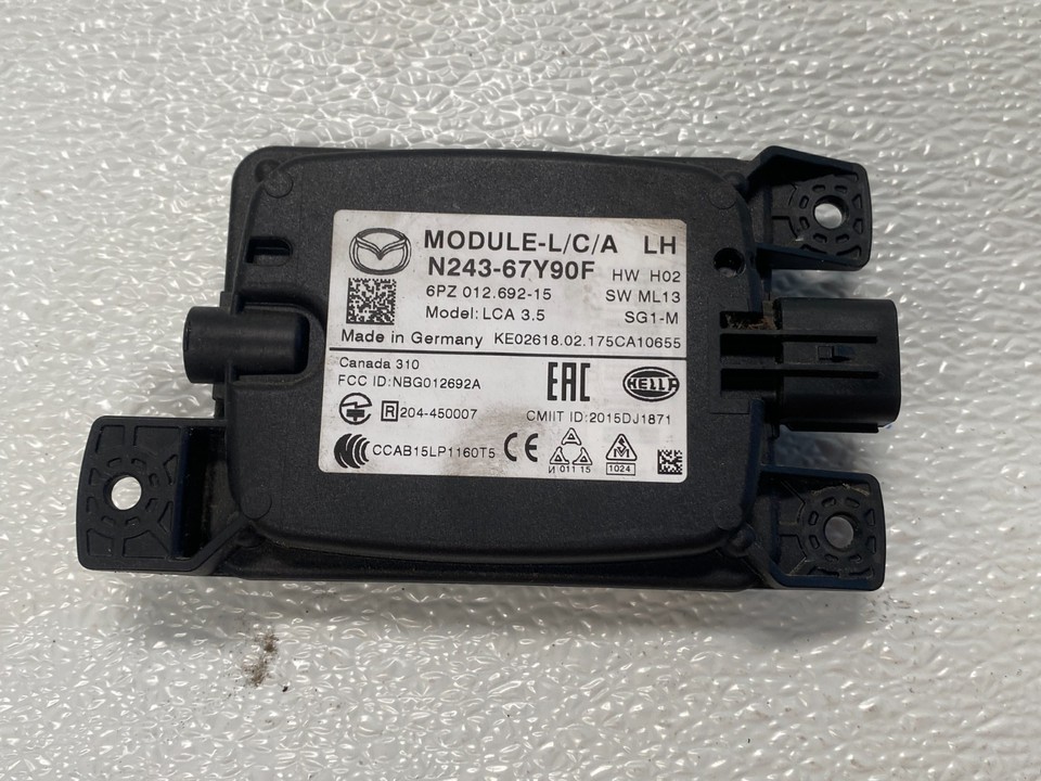 2016-2019 MAZDA MIATA LEFT SIDE BLIND SPOT ALERT MODULE RADAR UNIT OEM ...