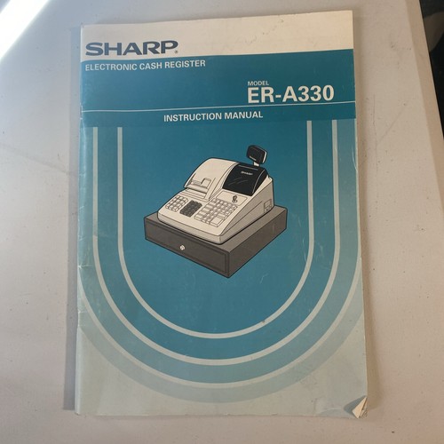 Sharp ER-A330 Manual Cash Register Manual | eBay