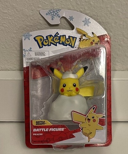 *NEW* Pokemon - Pikachu in Snowball - Battle Ready! Battle Figure ...