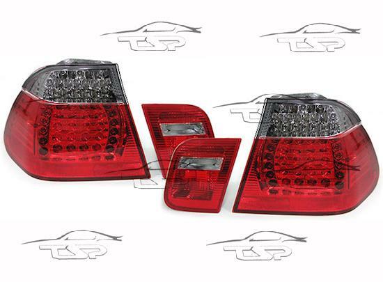 BMW E46 Sedan Saloon 320d 3 Series Facelift Rear Tail Lights With Bulbs ...