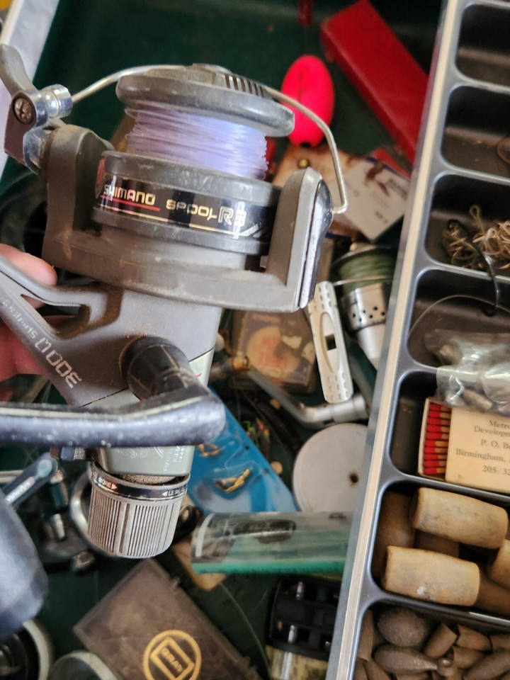 Vintage UMCO 3500U Fishing Tackle Box 10 Tray Possum Belly ! Filled ...