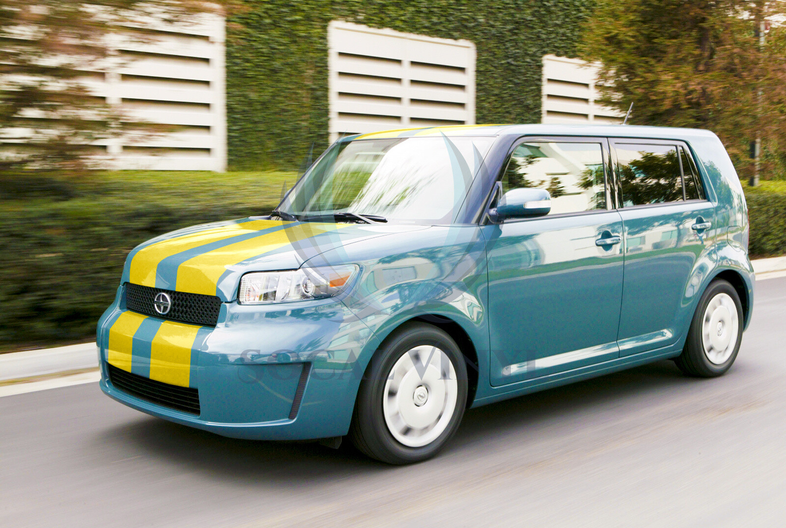 Matte Color Racing Stripes Vinyl Wrap Decal For Scion XB Sticker 10FT ...