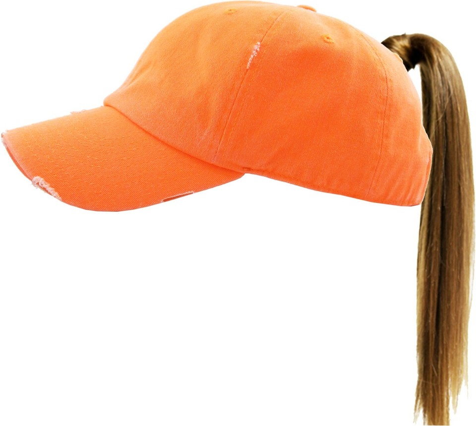 Ponycap Messy High Bun Ponytail Adjustable Mesh Trucker Baseball Cap ...
