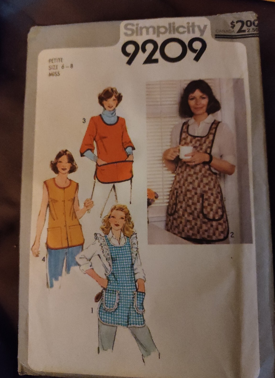 Sewing Pattern Simplicity UNCUT Apron 9209 | eBay